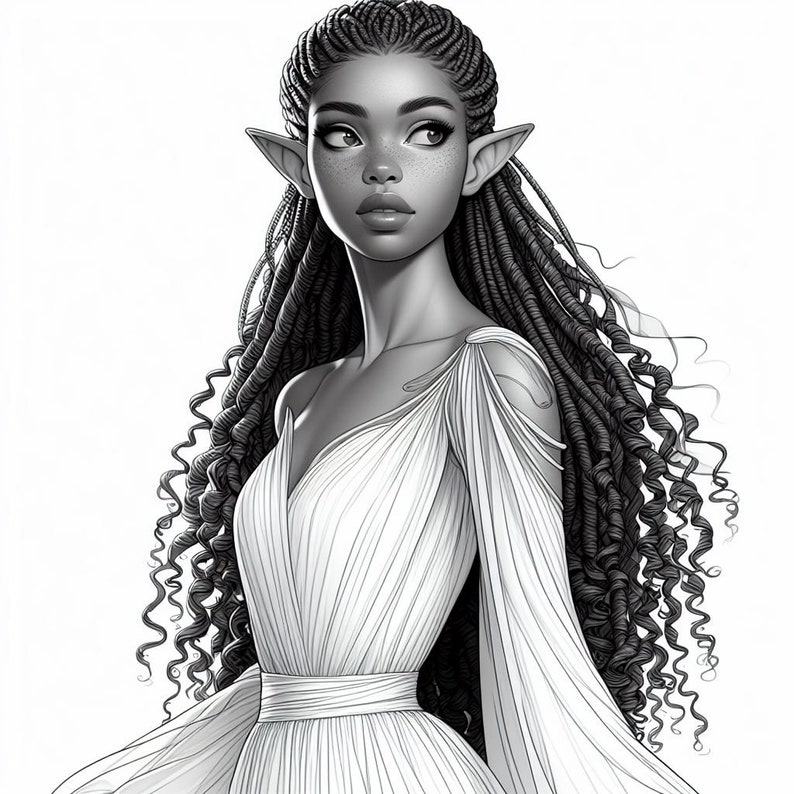 107 Beautiful Mythical Women in Coloring Pages | Printable Adult ...