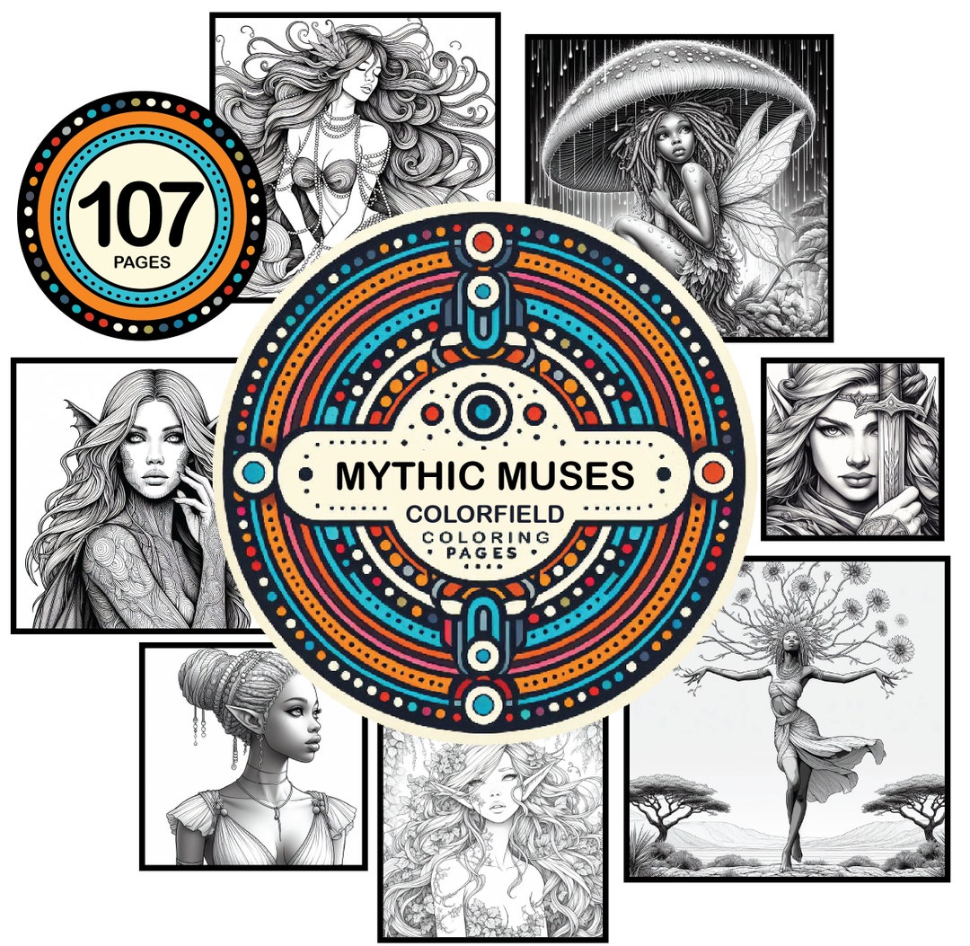 107 Beautiful Mythical Women in Coloring Pages | Printable Adult ...