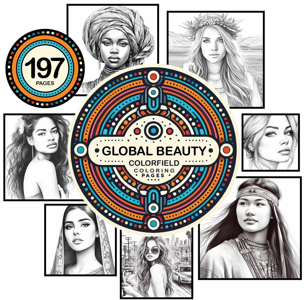 197 Beautiful Global Women in Coloring Pages | Printable Adult Coloring ...
