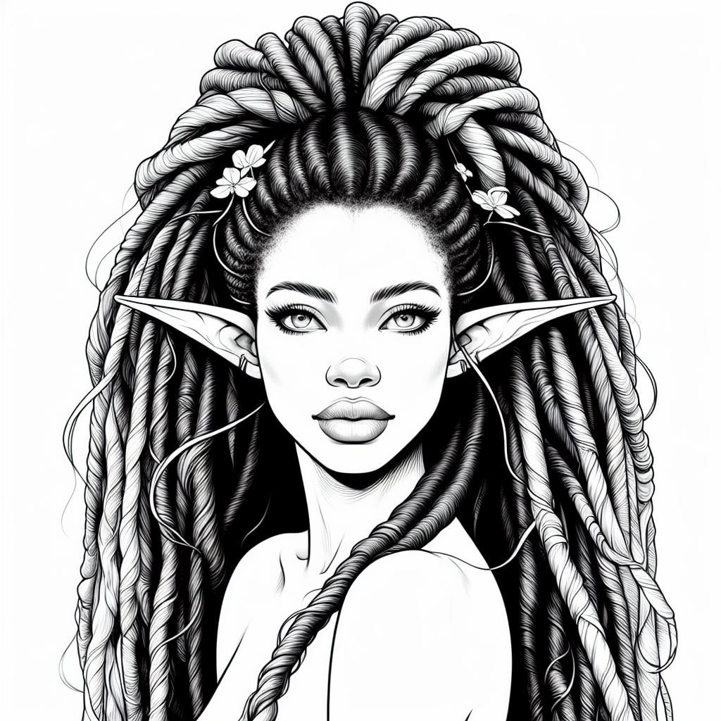 107 Beautiful Mythical Women in Coloring Pages | Printable Adult ...