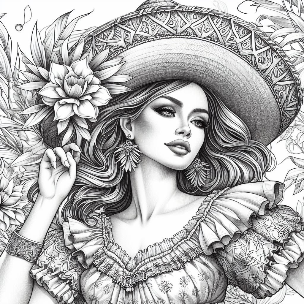 197 Beautiful Global Women in Coloring Pages | Printable Adult Coloring ...