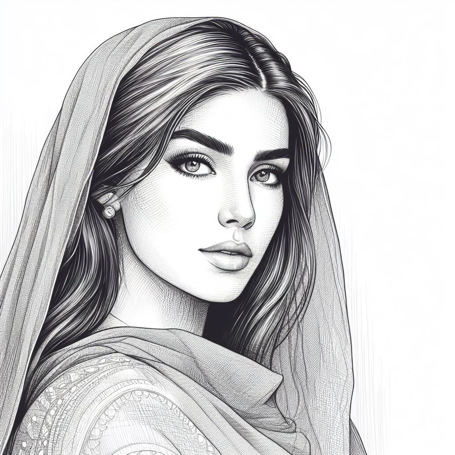 197 Beautiful Global Women in Coloring Pages | Printable Adult Coloring ...
