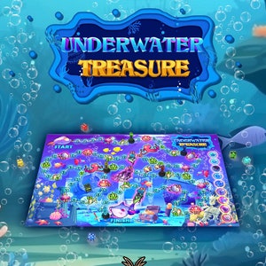 Underwater Board Game, Ocean Printable Board Game, Cooperative Board ...