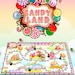 Candy Land Board Game, Sweets Printable Board Game, Cooperative Board ...