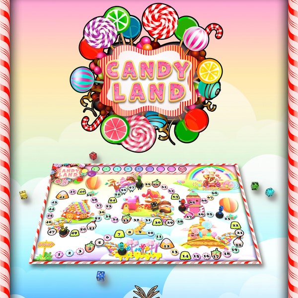 Candy Land Board Game - Etsy