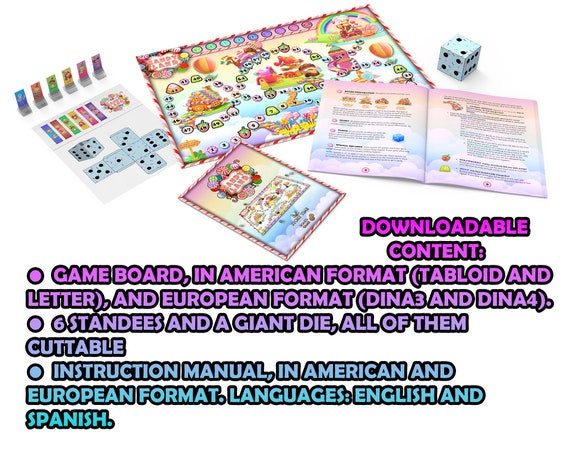 Printable Candyland Board