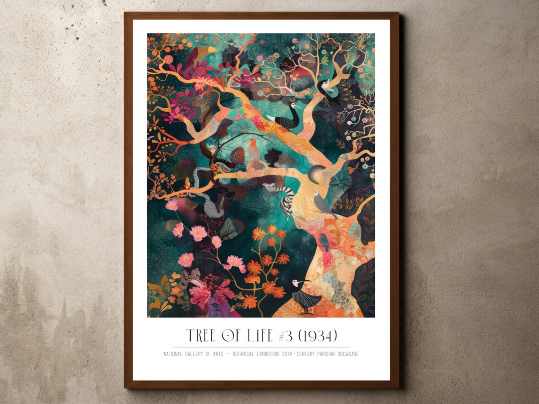 Henri Rousseau Print, Tree of Life Print, Tropical Decor, Botanical ...