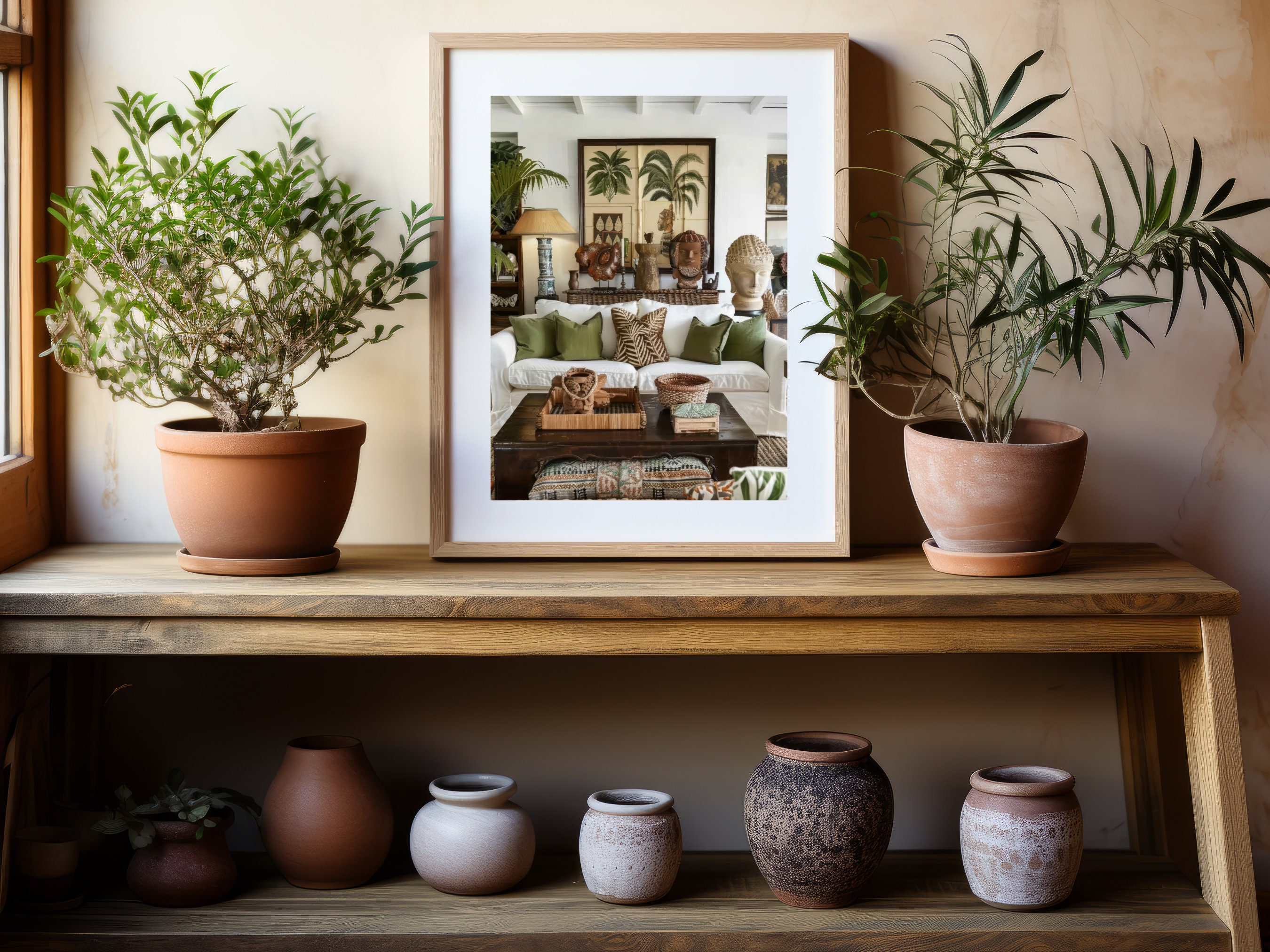 Vintage Colonial House, Jungle Wall Art, Travel Print, British Empire ...