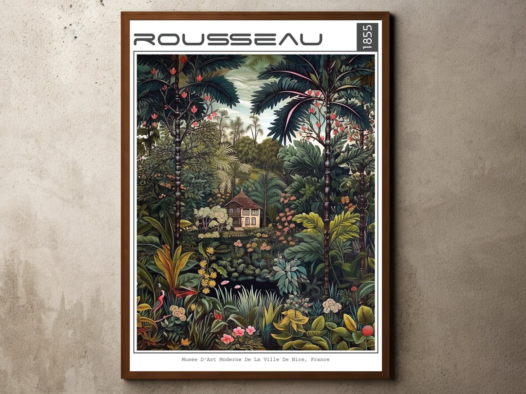 Henri Rousseau Print, Rousseau Poster, Tropical Decor, Botanical Print ...