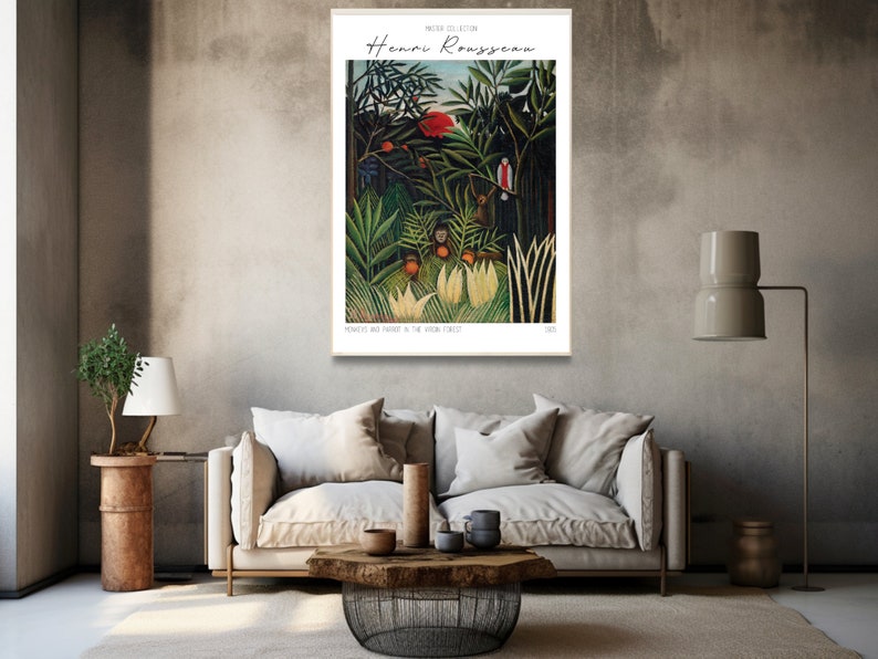 Henri Rousseau Print, Rousseau Poster, Tropical Decor, Jungle Poster ...