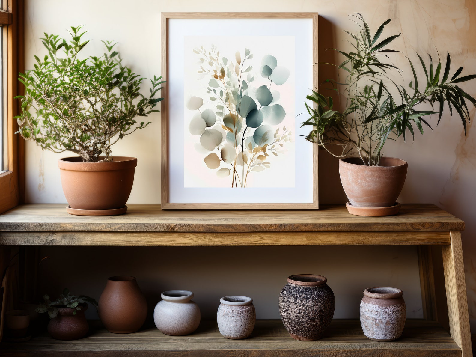 Vintage Flower Drawing, Botanicals, Modern Boho Art, Nature Poster ...