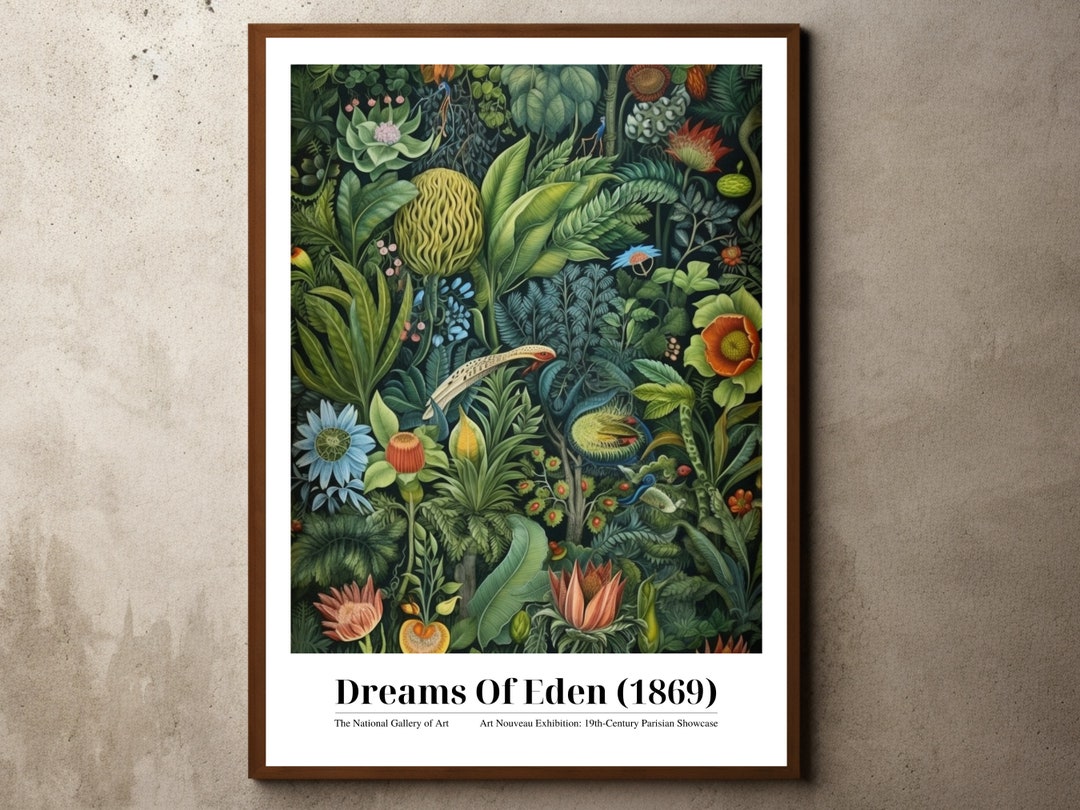 Henri Rousseau Print, Rousseau Poster, Tropical Decor, Botanical Print ...