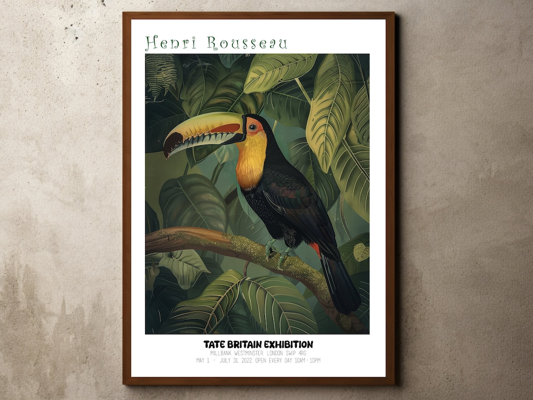 Henri Rousseau Print, Rousseau Poster, Tropical Decor, Botanical Print ...