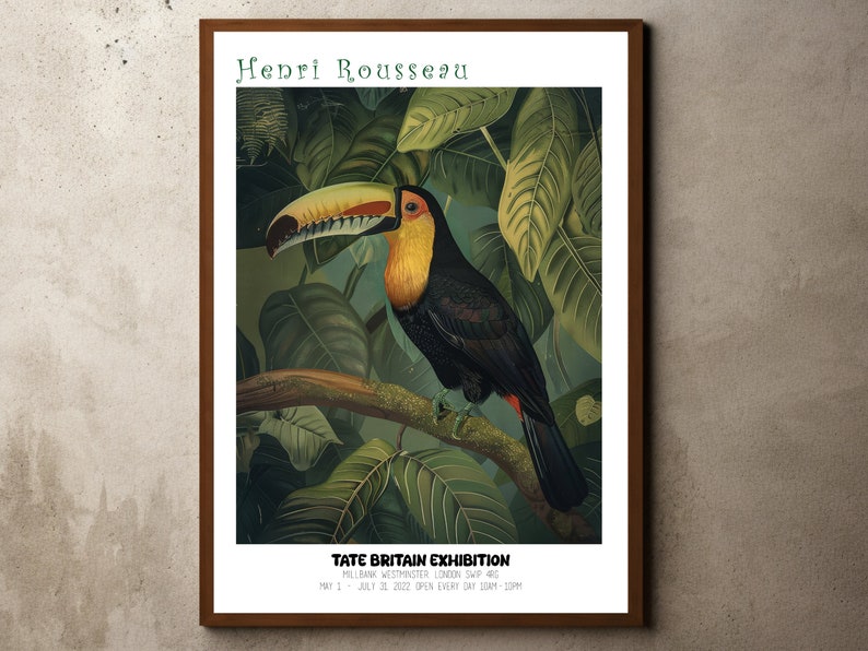 Henri Rousseau Print, Rousseau Poster, Tropical Decor, Botanical Print ...