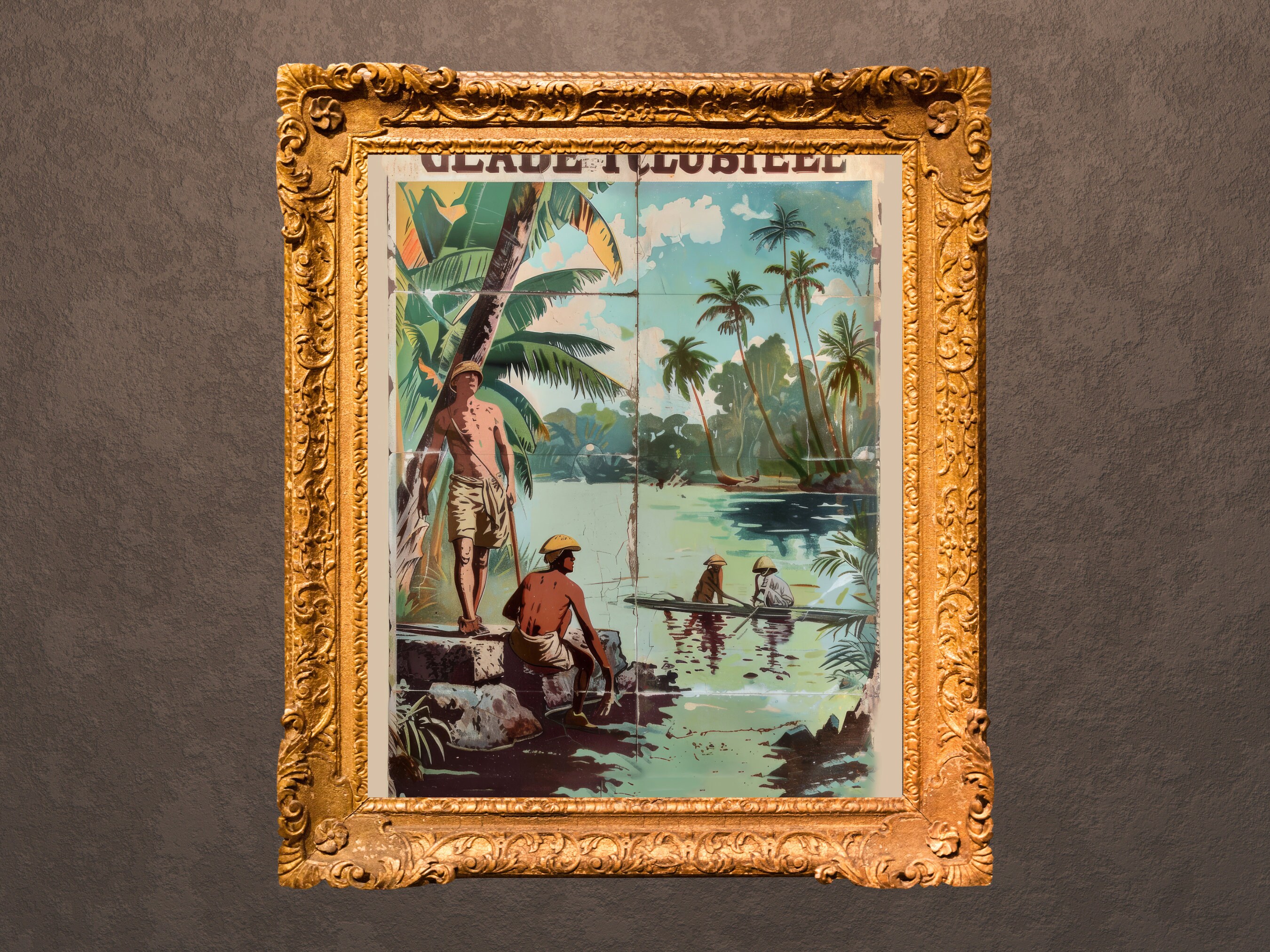 Colonial Photo, Jungle Wall Art, Vintage Postcard, British Colonial ...