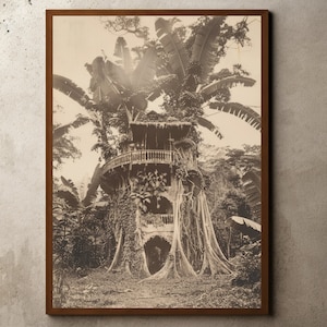 Henri Rousseau, Colonial Vintage Treehouse, Tropical Decor, Jungle ...