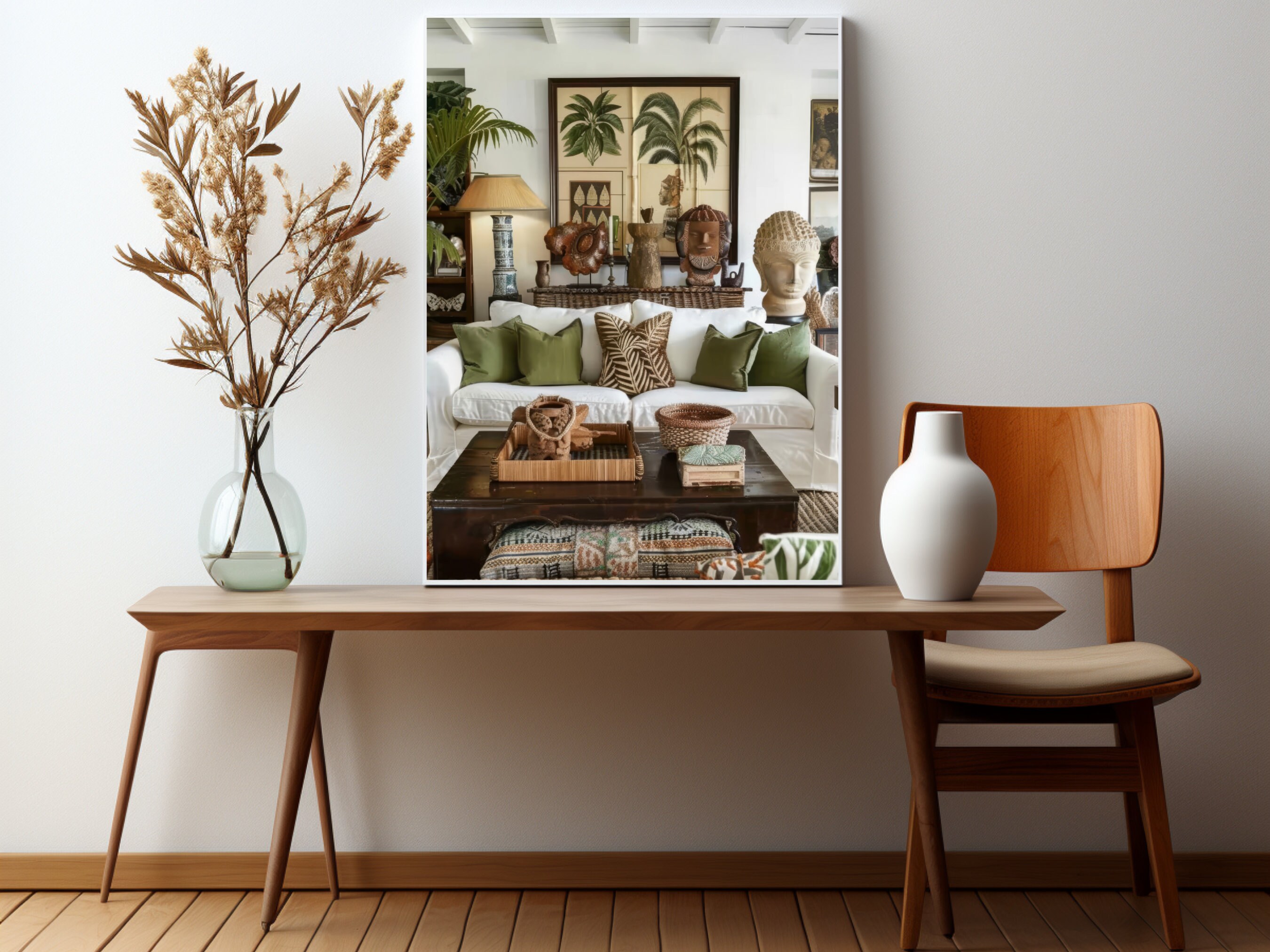 Vintage Colonial House, Jungle Wall Art, Travel Print, British Empire ...