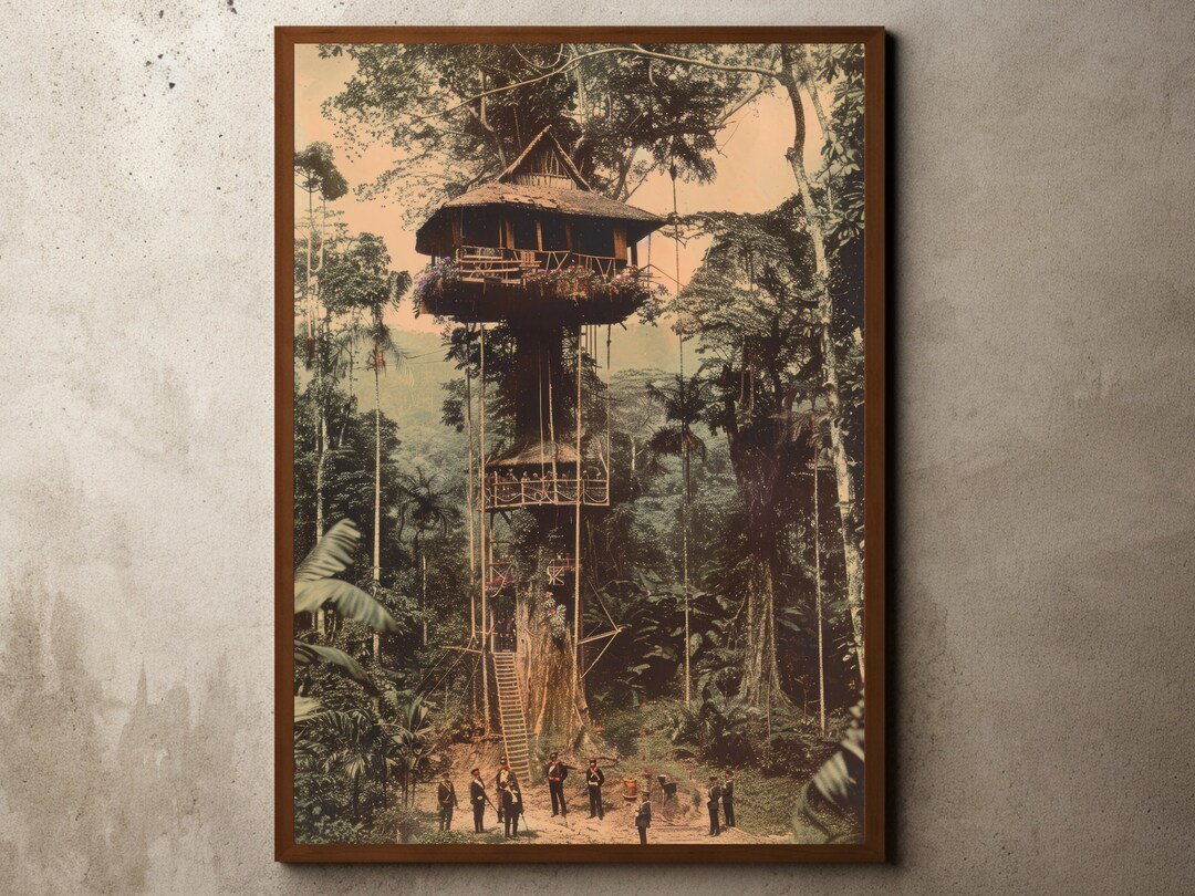 Henri Rousseau, Colonial Vintage Treehouse, Tropical Decor, Jungle ...