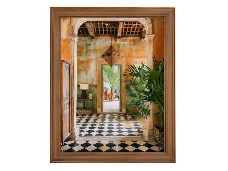 Vintage Colonial House, Jungle Wall Art, Travel Print, British Empire ...