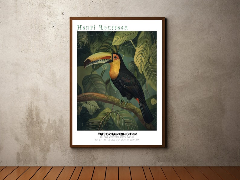 Henri Rousseau Print, Rousseau Poster, Tropical Decor, Botanical Print ...
