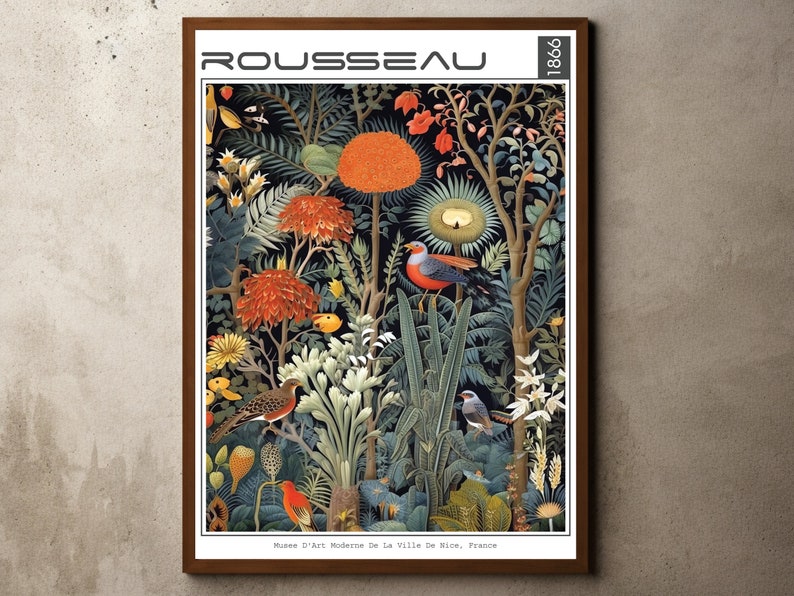 Henri Rousseau Print, Rousseau Poster, Tropical Decor, Botanical Print ...