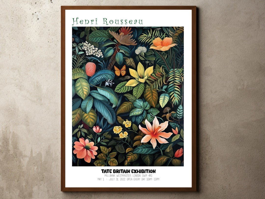 Henri Rousseau Print, Rousseau Poster, Tropical Decor, Botanical Print ...