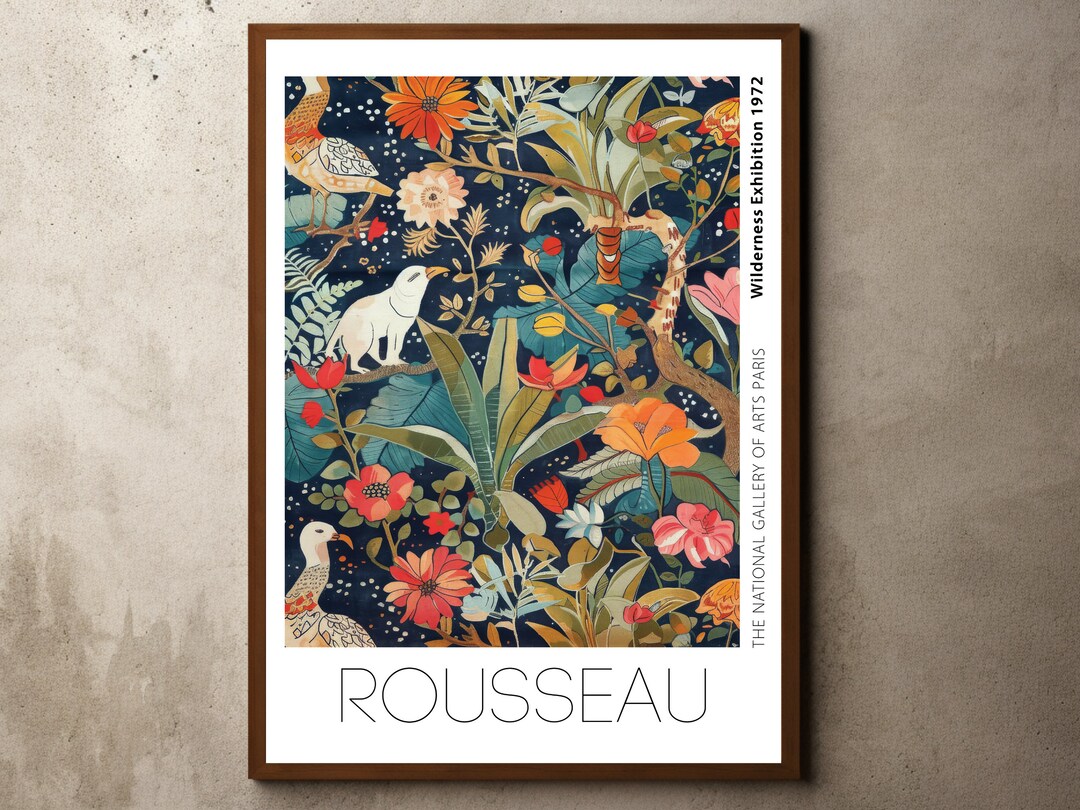 Henri Rousseau Print, Rousseau Poster, Tropical Decor, Botanical Print ...