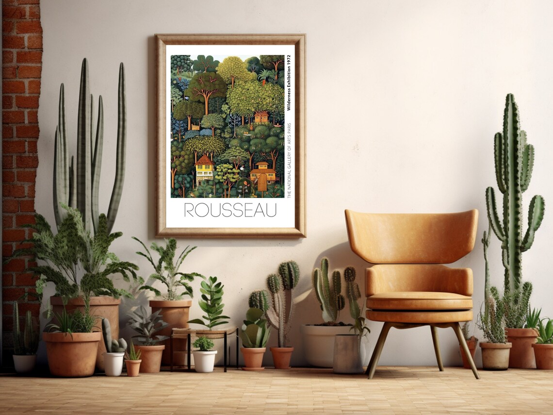 Henri Rousseau Print, Rousseau Poster, Tropical Decor, Botanical Print ...