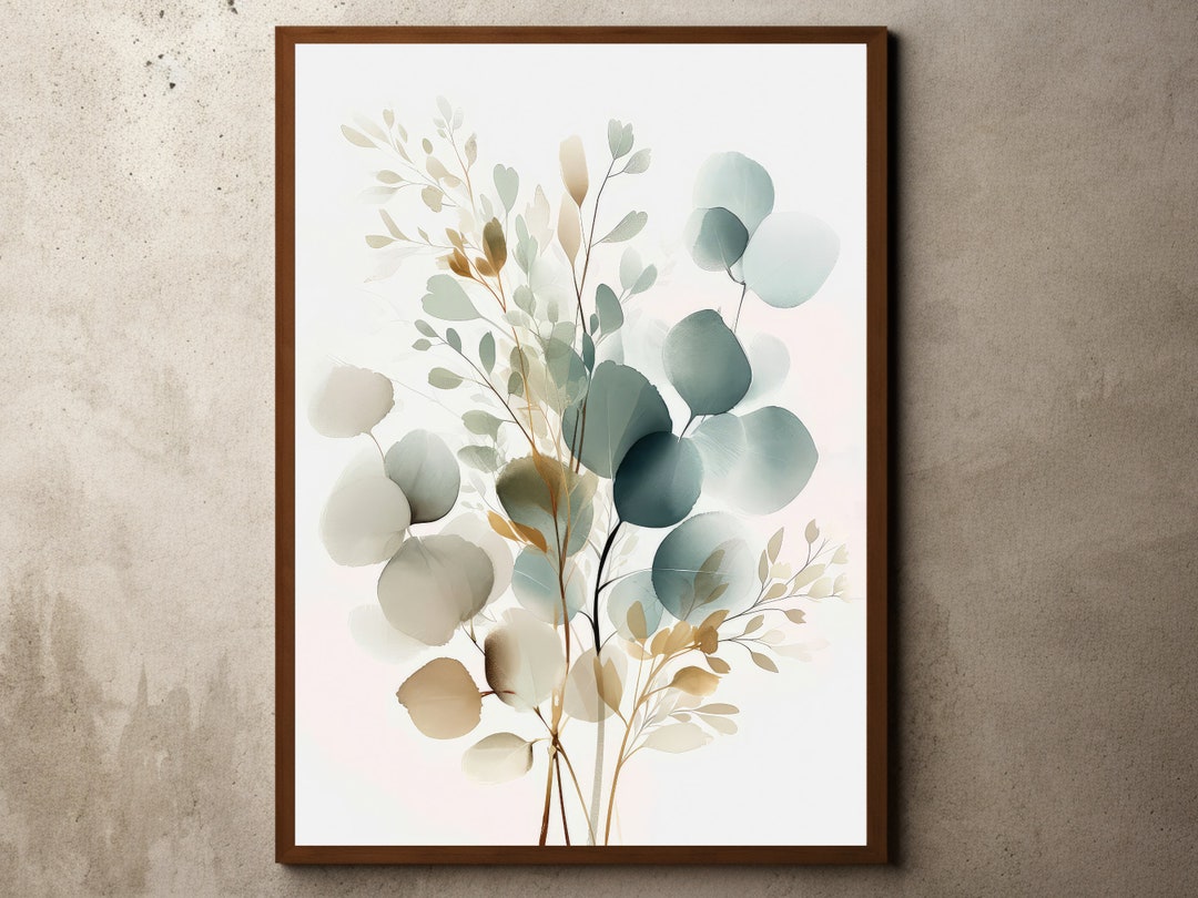 Vintage Flower Drawing, Botanicals, Modern Boho Art, Nature Poster ...
