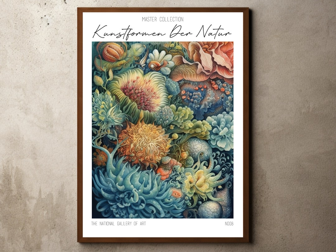 Ernst Haeckel Inspired Print, Ernst Haeckel Poster, Printable Wall Art ...