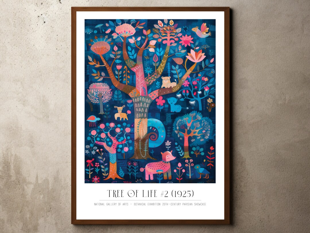 Henri Rousseau Print, Tree of Life Print, Tropical Decor, Botanical ...