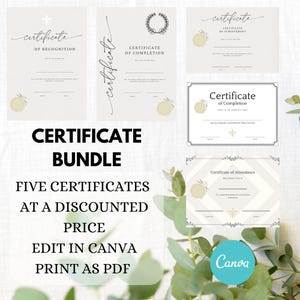 Custom Award Certificates, Program Certificates, Diploma Certificates ...