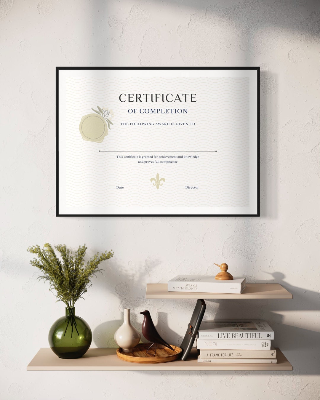 Graduation Certificate, Printable Certificate, Completion Certificate, Custom Certificate ...