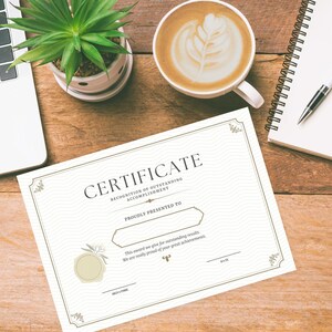 Custom Award Certificates, Program Certificates, Diploma Certificates ...