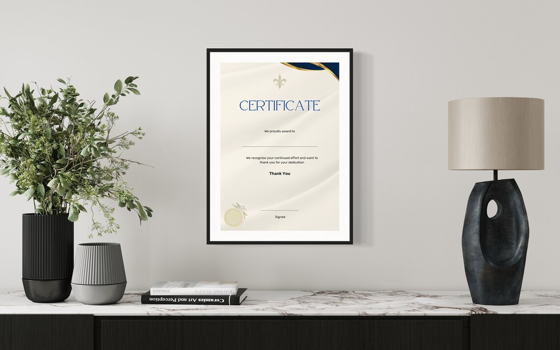 Custom Certificate Template for Canva, Editable Certificate Template ...