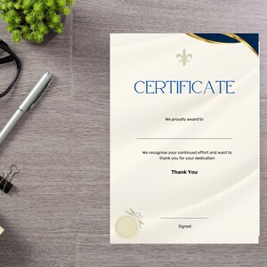 Custom Certificate Template for Canva, Editable Certificate Template, Printable Certificate ...
