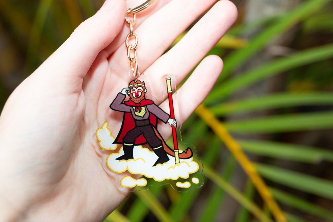 Sun Wukong the Monkey King Acrylic Keychain for Clothing | Journey to ...