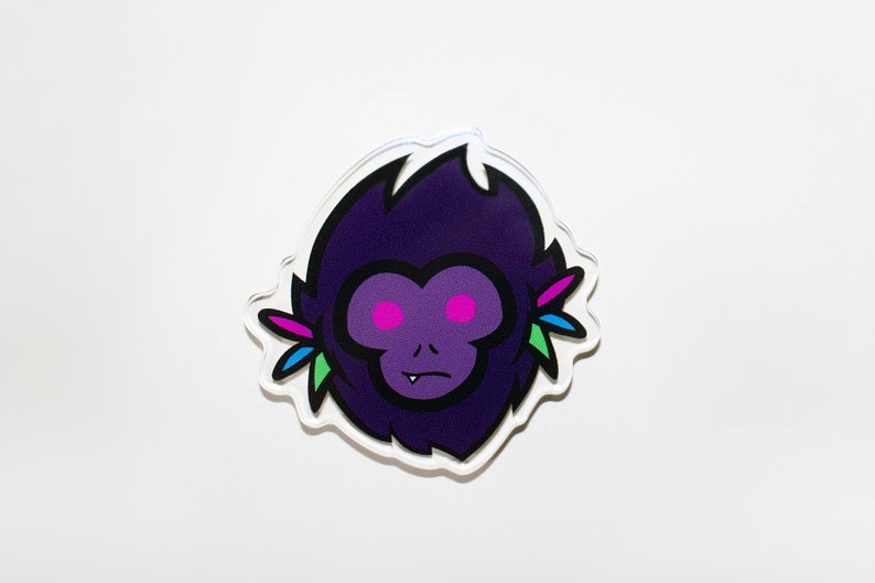The Six Eared Macaque Acrylic Pin Brooch for Clothing | Sun Wukong ...