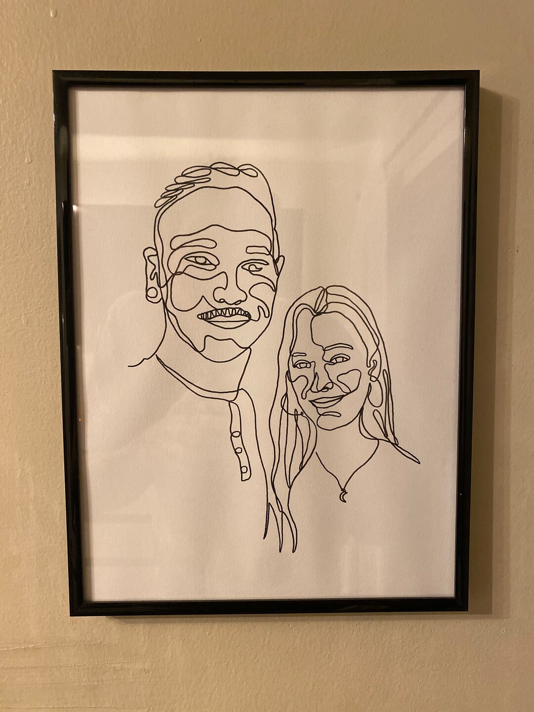 Custom One Line Portraits. I Absolutely Love the Concept of - Etsy