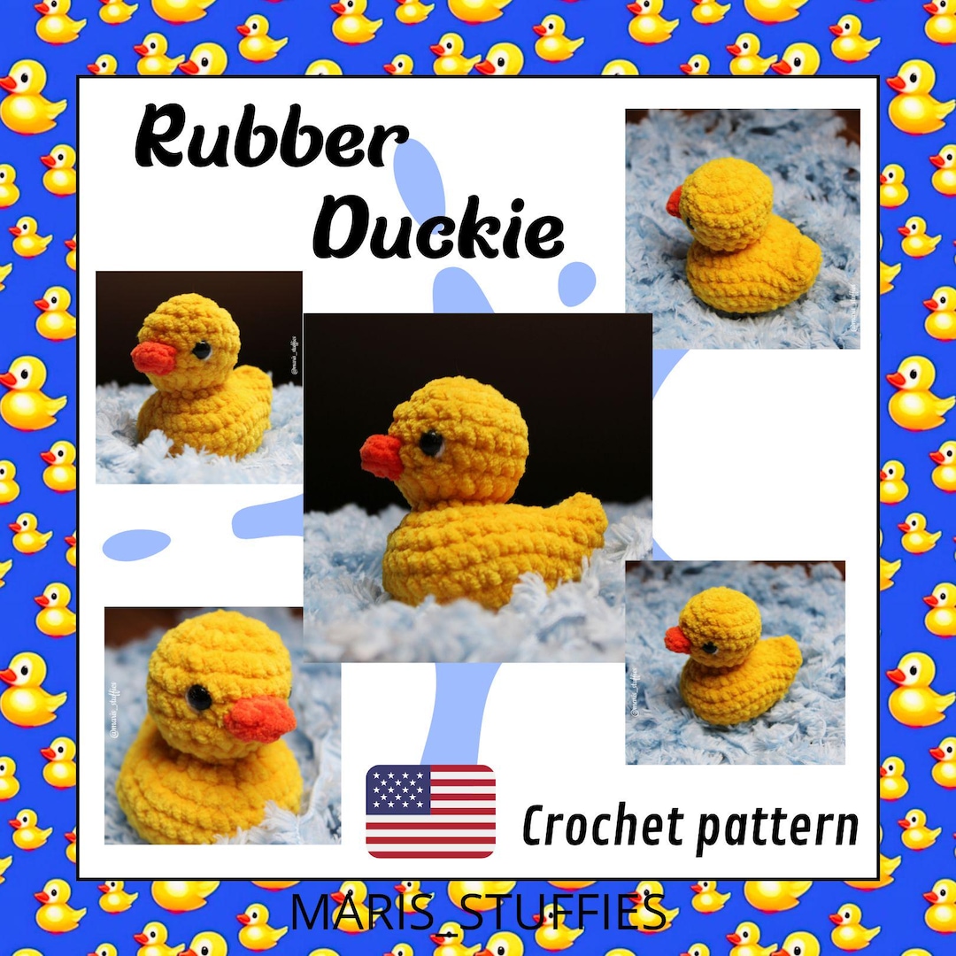 Rubber Duckie Crochet Pattern - Etsy