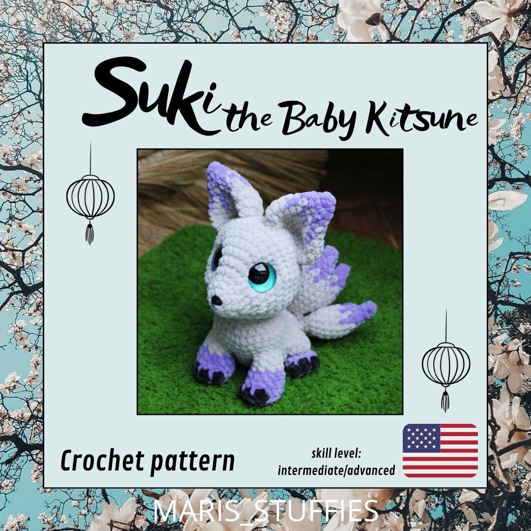 Suki the Baby Kitsune Crochet Pattern - Etsy