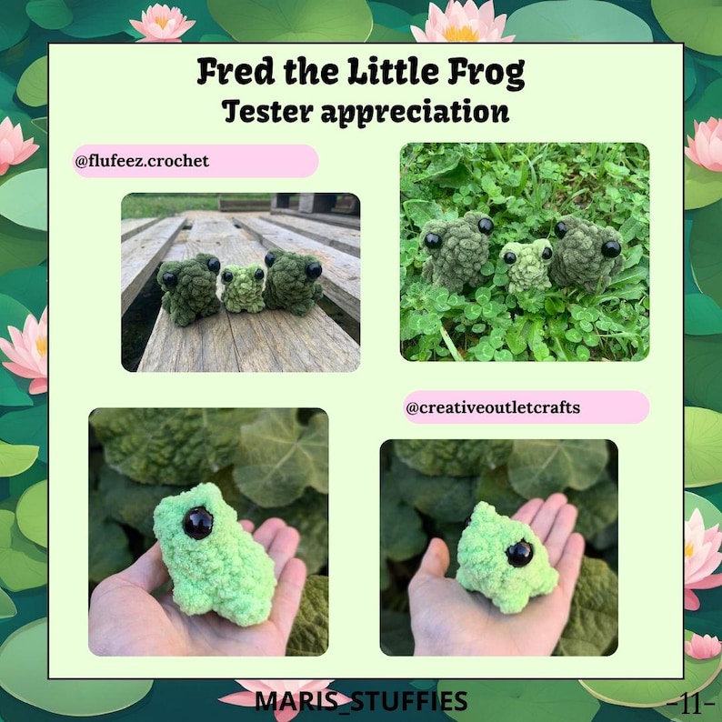 Fred the Little Frog Crochet Pattern - Etsy