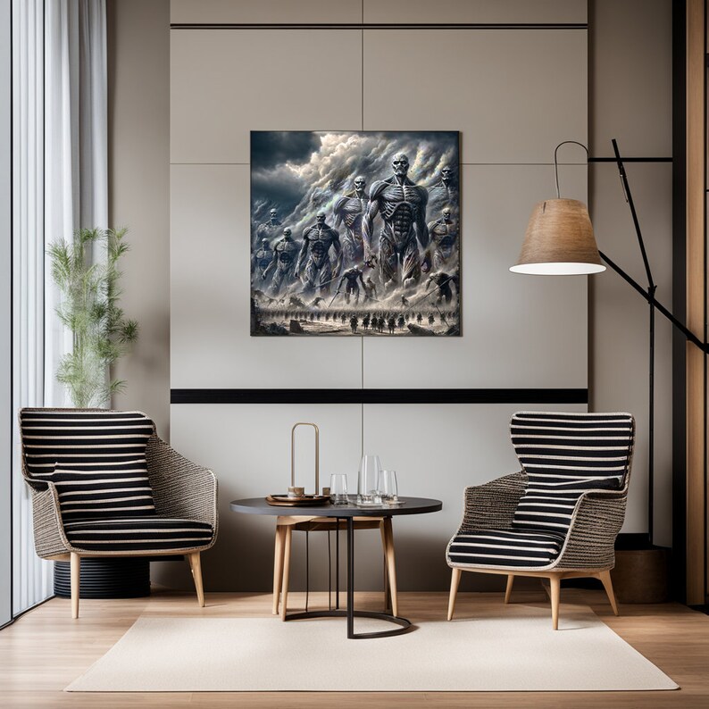 Attack on Titan Art the Rumbling Vs the World Anime Art - Etsy