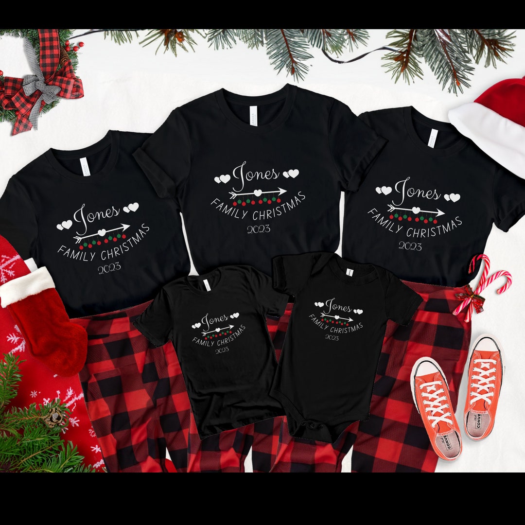 Personalized Family Christmas Shirts, Christmas Family Vacation Shirts ...