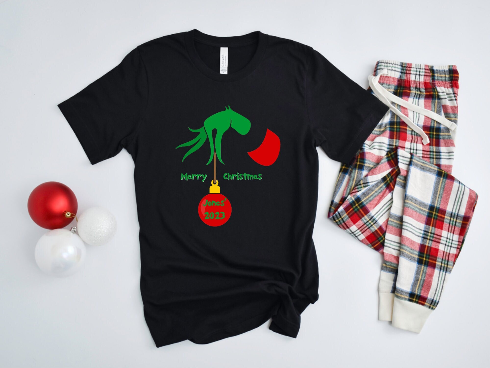Custom Grinch 2023 Shirt, Personalized Grinch Tshirts, Family Christmas ...