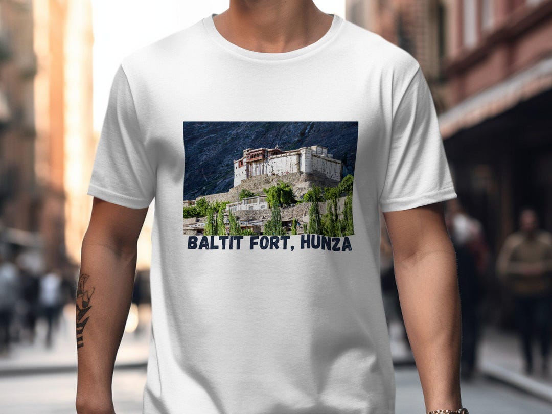Hunza Valley Vintage Baltit Fort Tshirt, Unisex Tee, Historic Gilgit ...