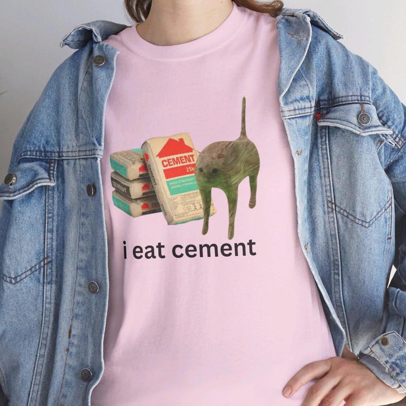 I Eat Cement Shirt - Etsy
