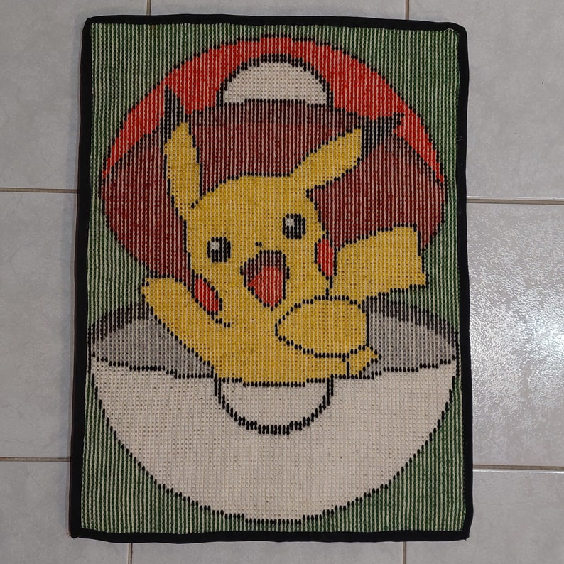 Pokeball Pikachu Rug - Etsy
