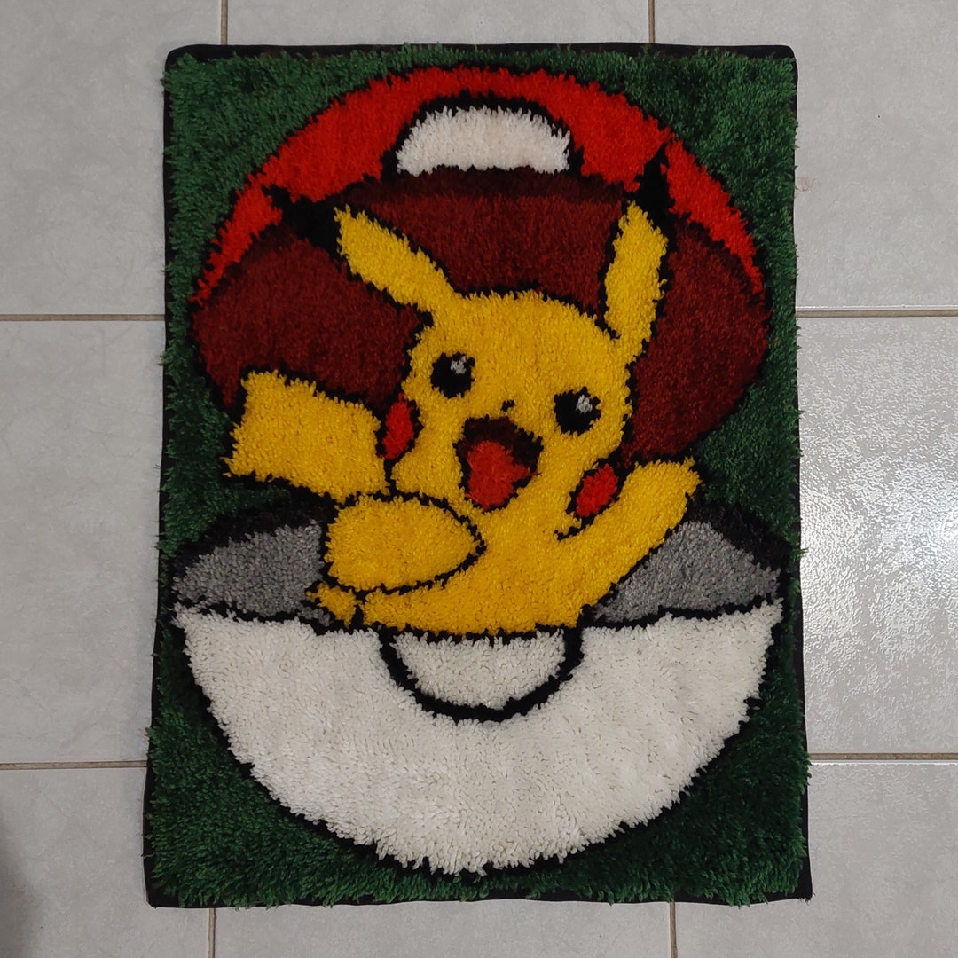 Pokeball Pikachu Rug - Etsy