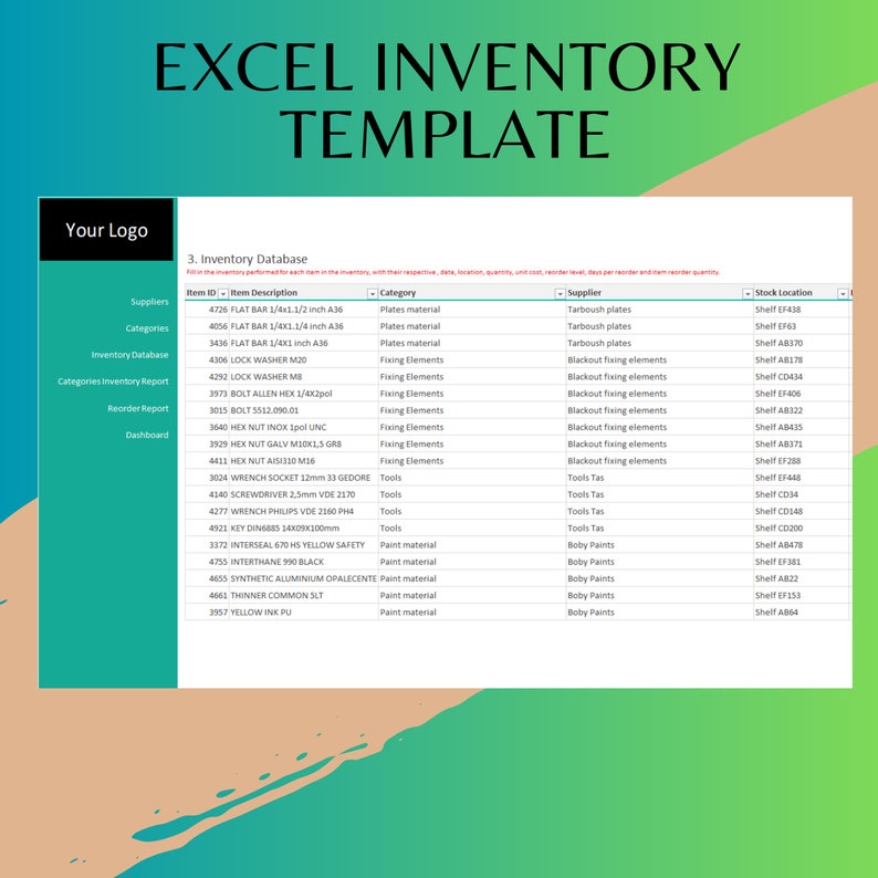 Excel Inventory Template - Simplify Your Stock Management, İnventory ...